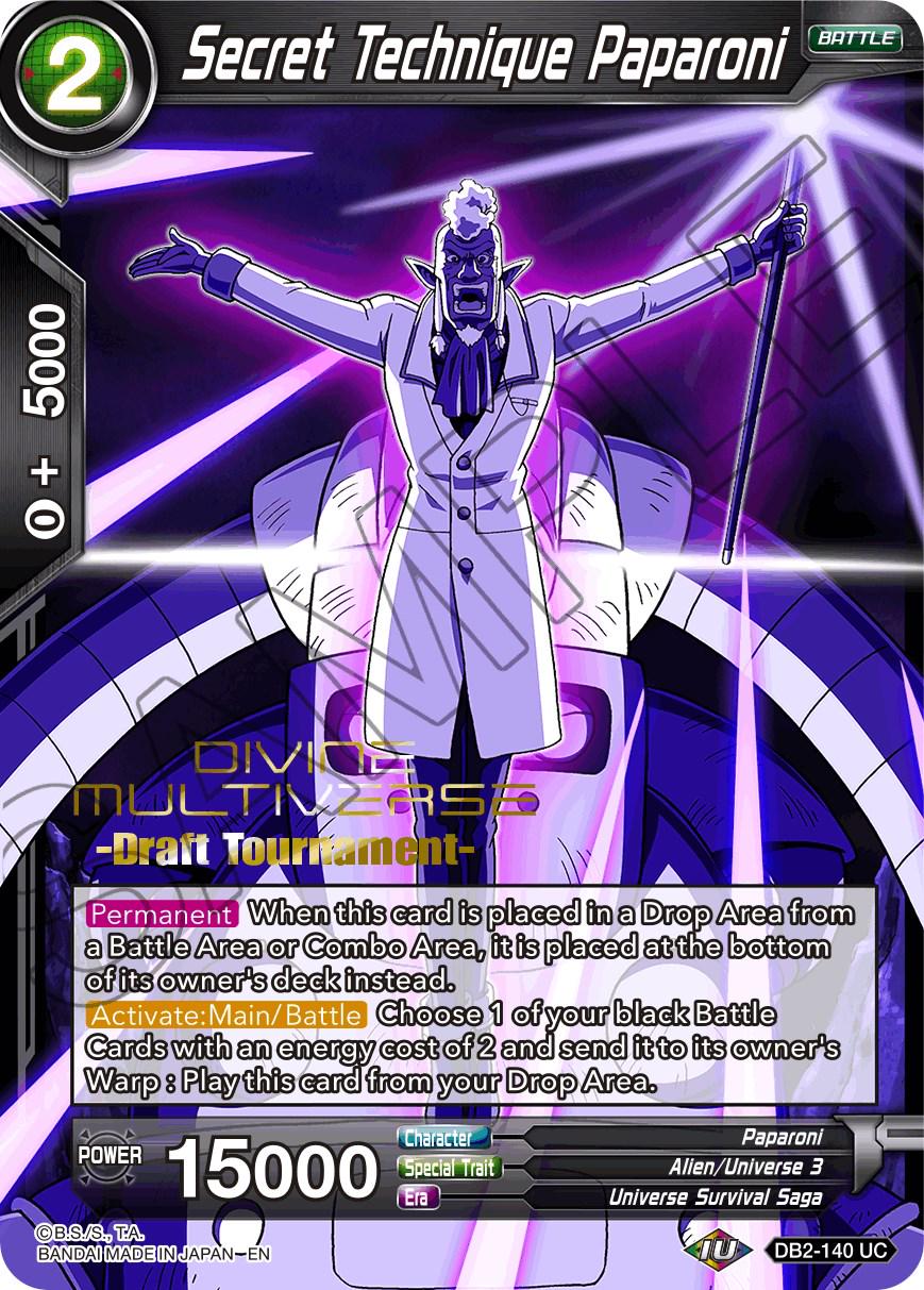 Secret Technique Paparoni DB2-140 Prices | Dragon Ball Super Divine ...