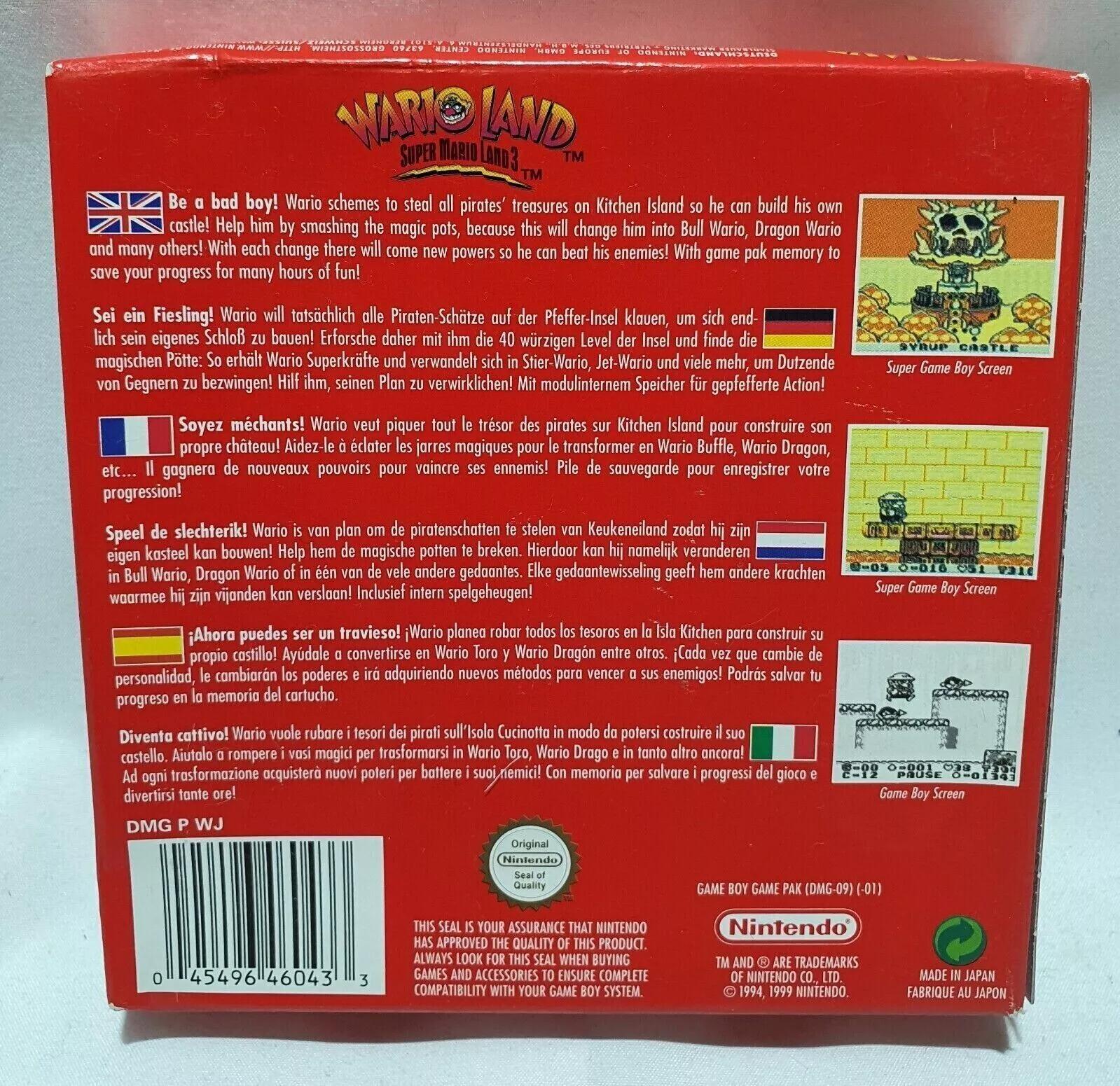 Wario Land Super Mario Land 3 [Nintendo Classics] Prices PAL GameBoy ...