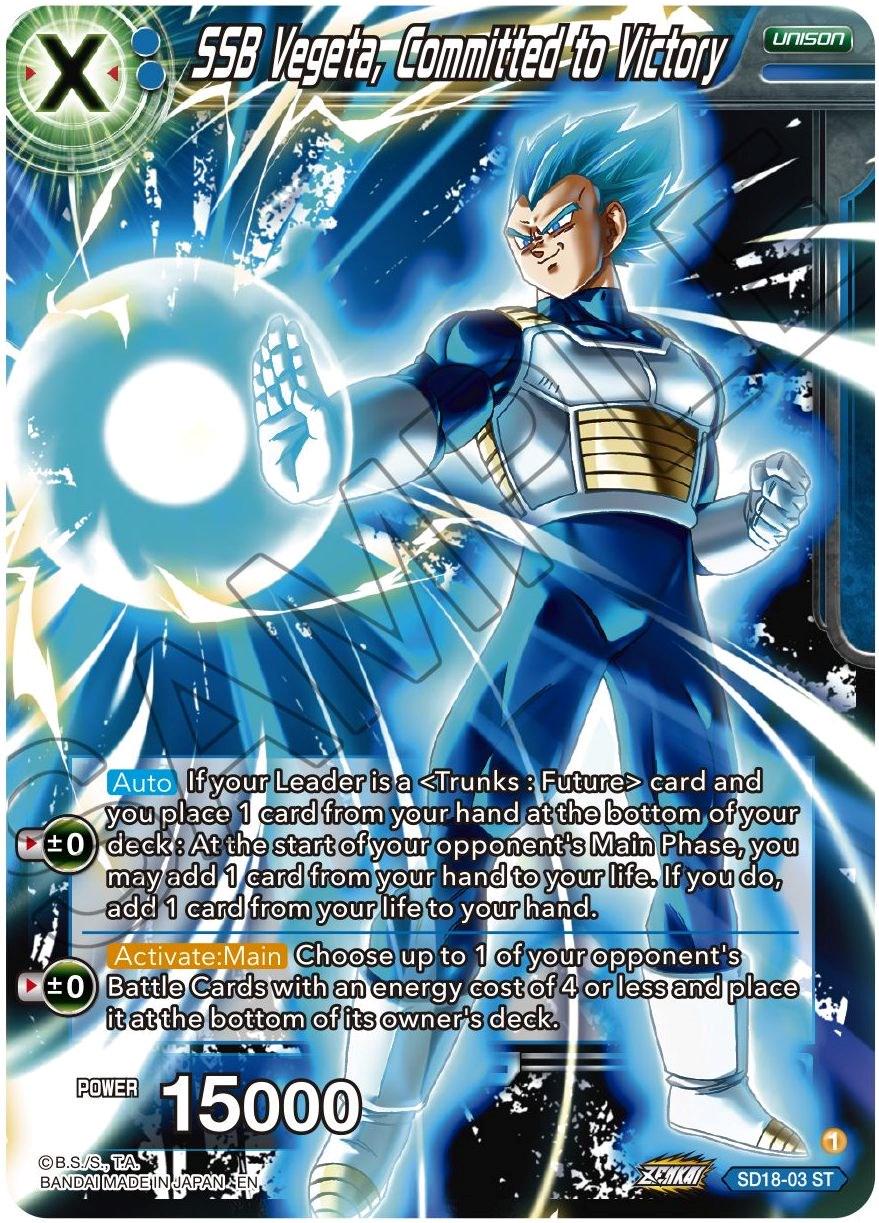 SSB Vegeta, Committed to Victory SD18-03 Prijzen | Dragon Ball Super ...