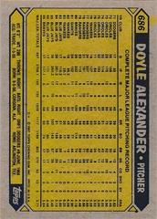 Doyle Alexander #686 Prices | 1987 Topps | Baseball Cards