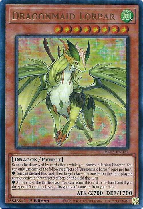 Dragonmaid Lorpar [Ultimate Rare] RA03-EN022 Prices | YuGiOh Quarter Century Bonanza | YuGiOh Cards