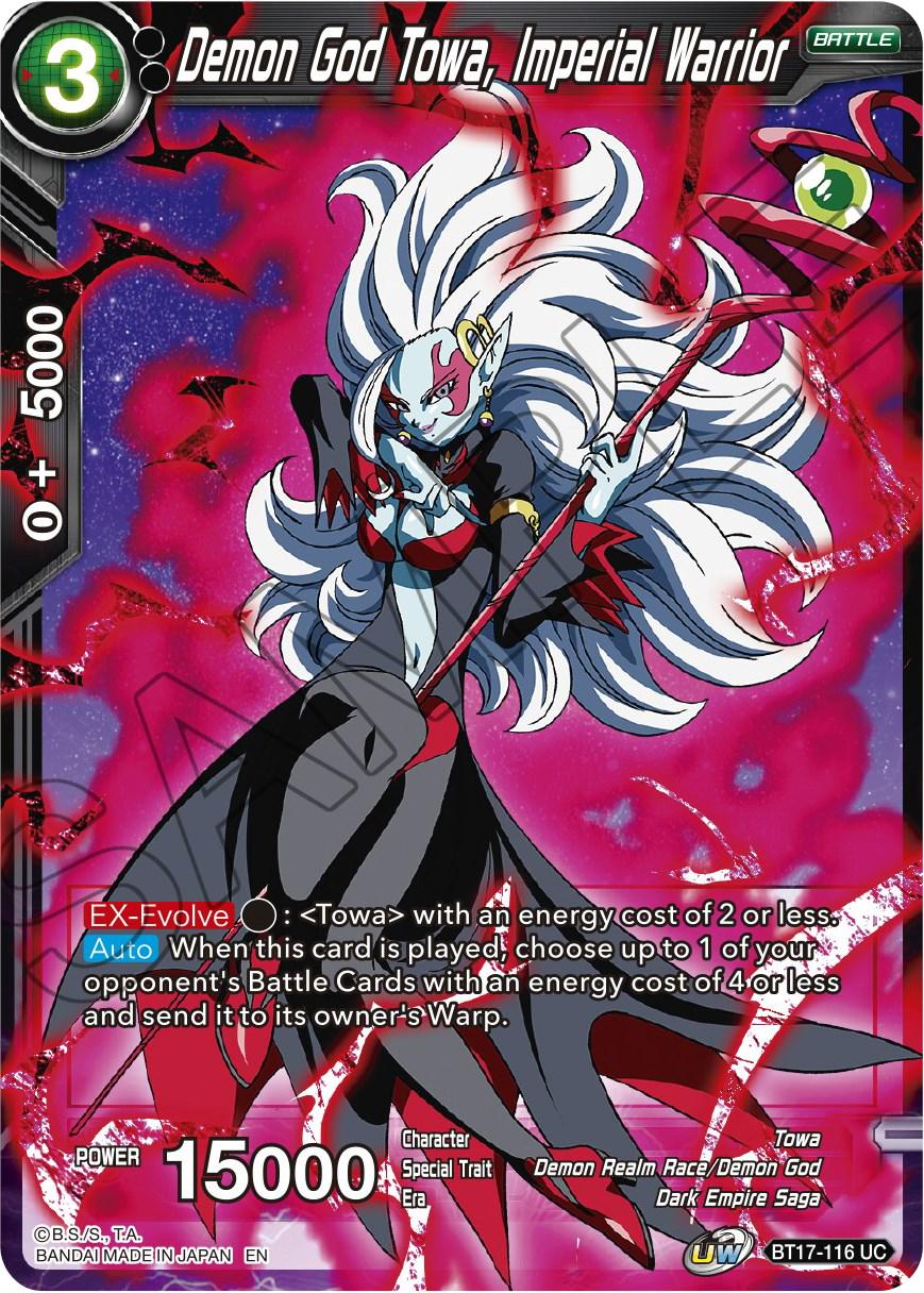 Demon God Towa, Imperial Warrior [Foil] BT17-116 Prices | Dragon Ball ...