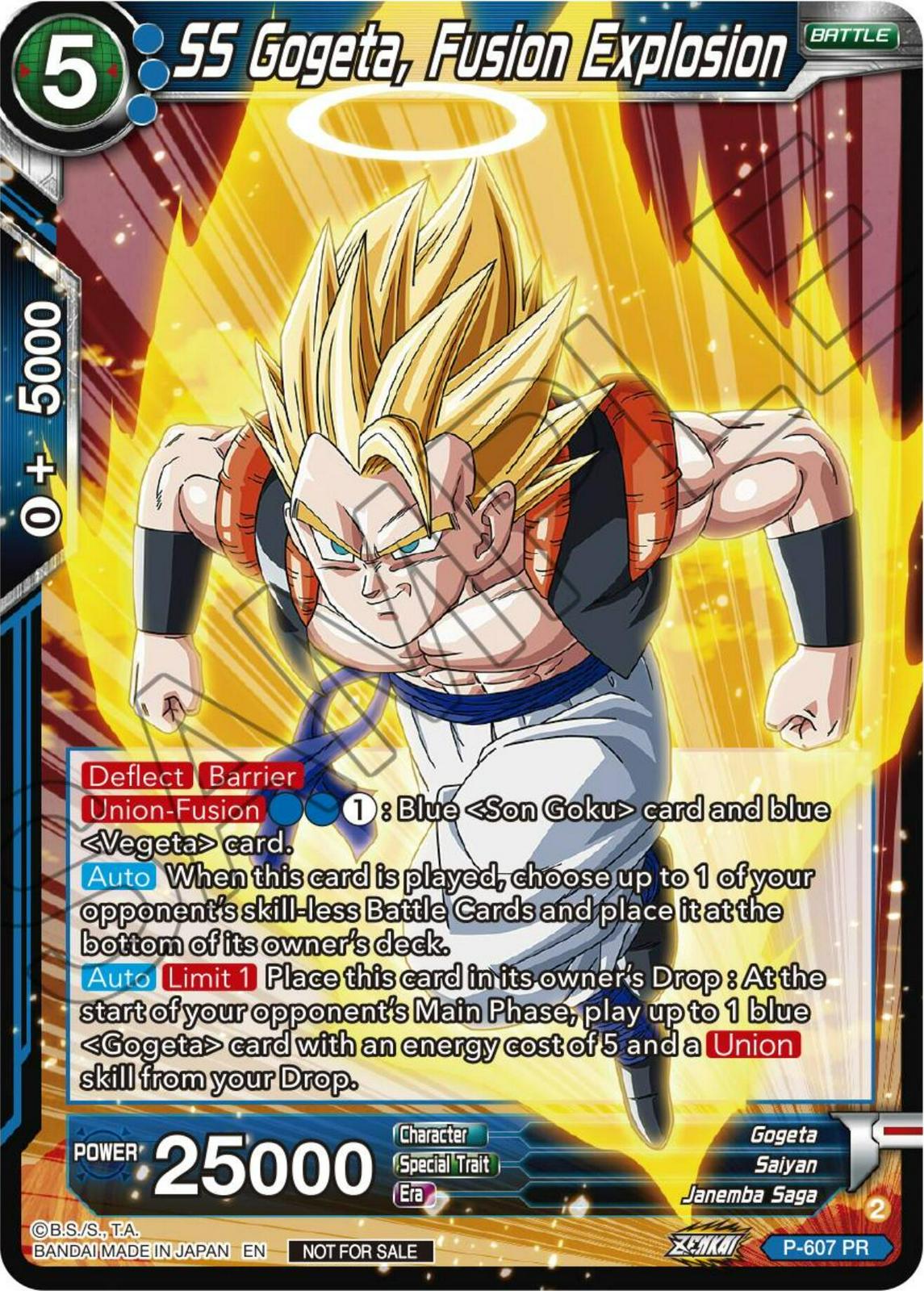 SS Gogeta, Fusion Explosion P-607 Prices | Dragon Ball Super Divine ...