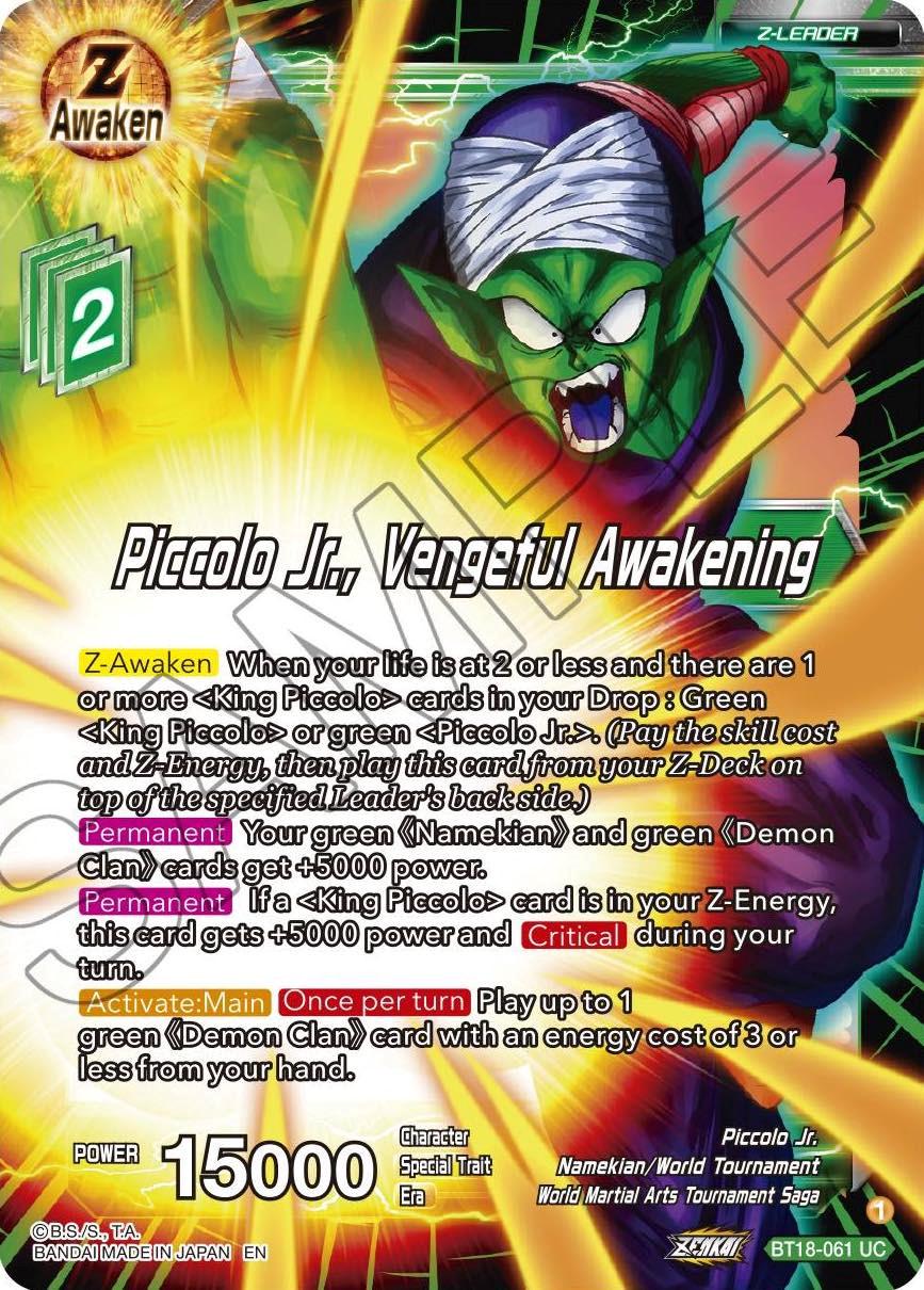 Piccolo Jr., Vengeful Awakening BT18-061 Prices | Dragon Ball Super ...