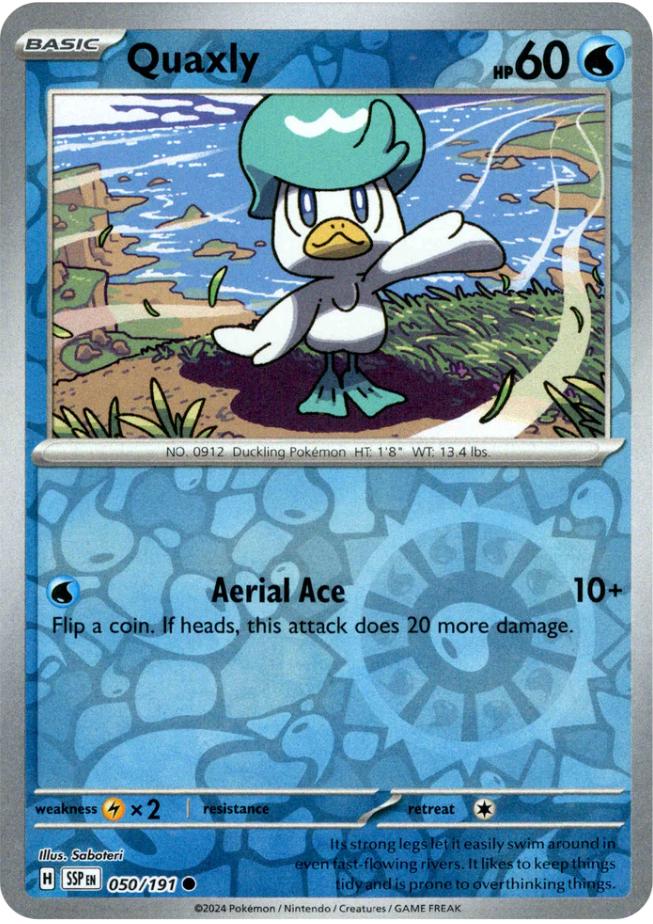 Quaxly [Reverse Holo] #50 Precios | Pokemon Surging Sparks | Tarjetas ...