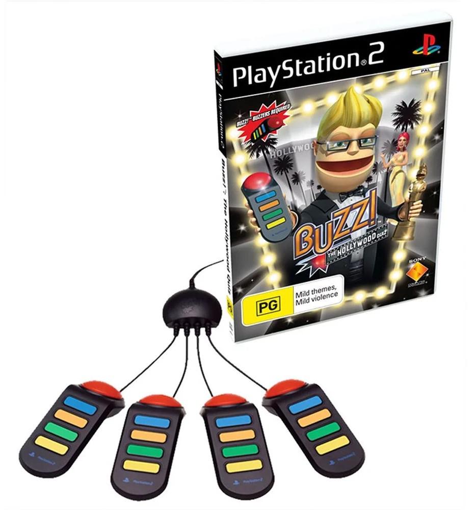 Buzz!: Hollywood Quiz [Bundle] Prices PAL Playstation 2 | Compare Loose ...