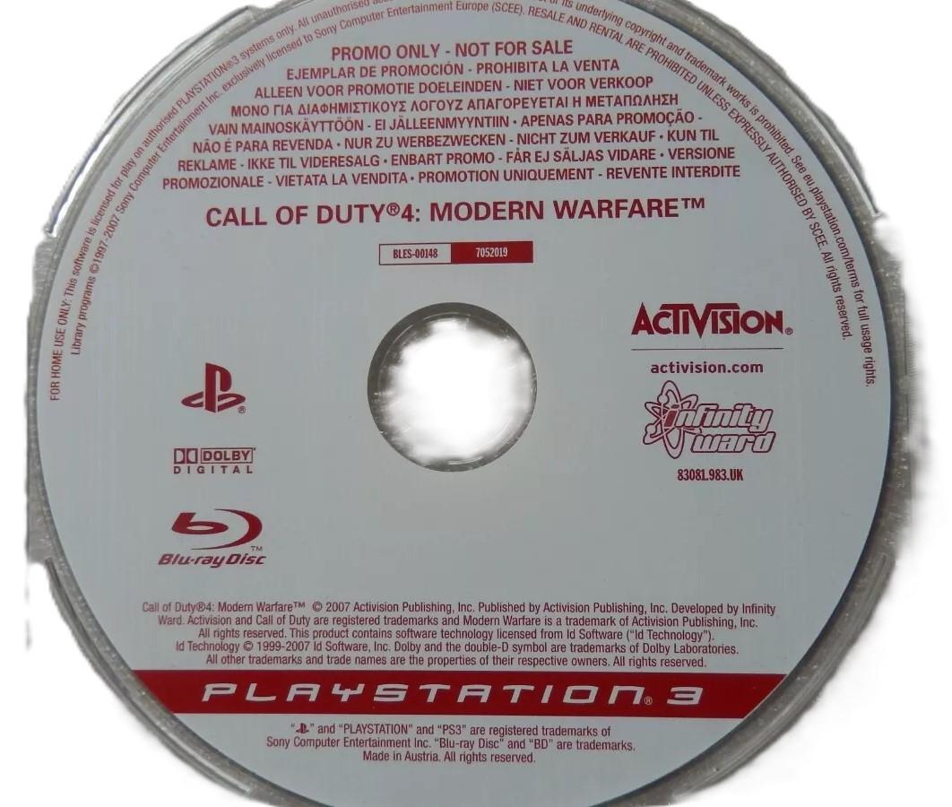 Call Of Duty 4: Modern Warfare [Nor For Resale] Prices PAL Playstation ...