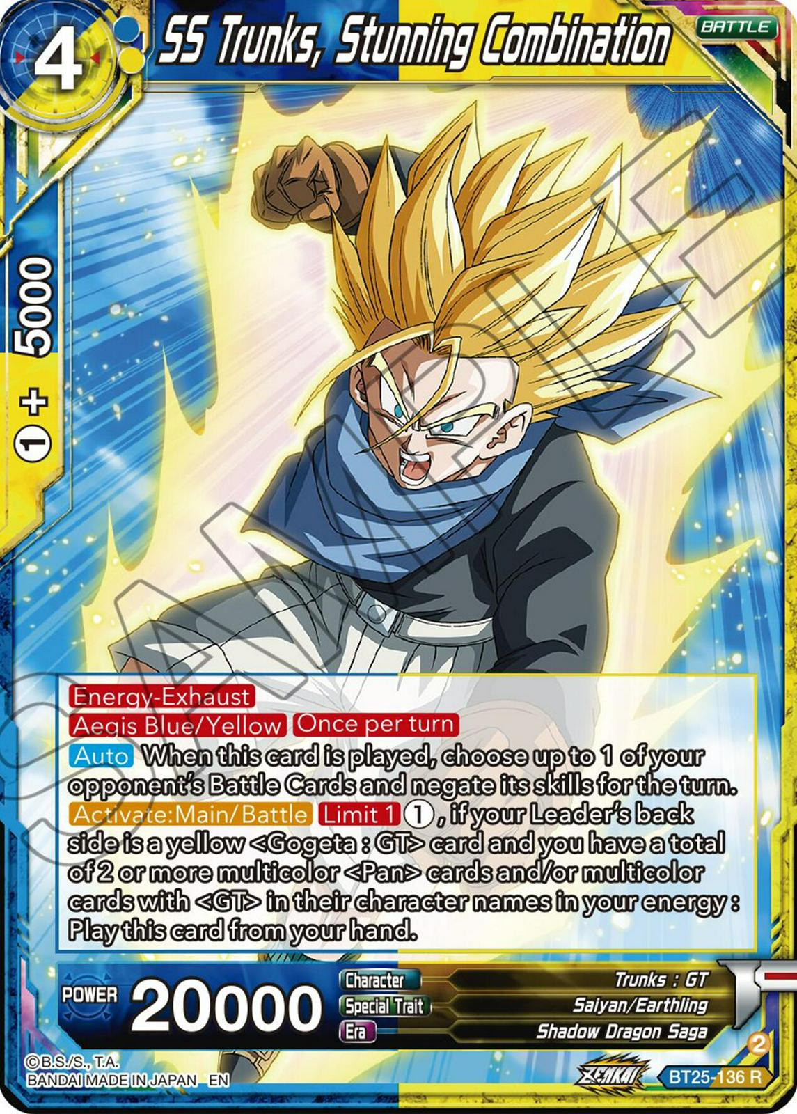 SS Trunks, Stunning Combination [Foil] BT25-136 Prices | Dragon Ball ...