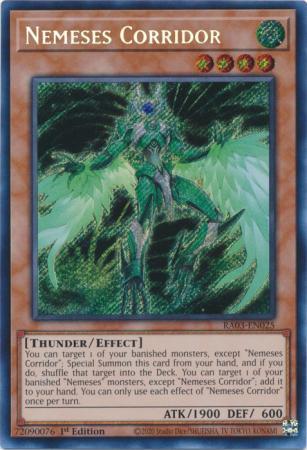 Nemeses Corridor [Secret Rare] RA03-EN025 Prices | YuGiOh Quarter Century Bonanza | YuGiOh Cards