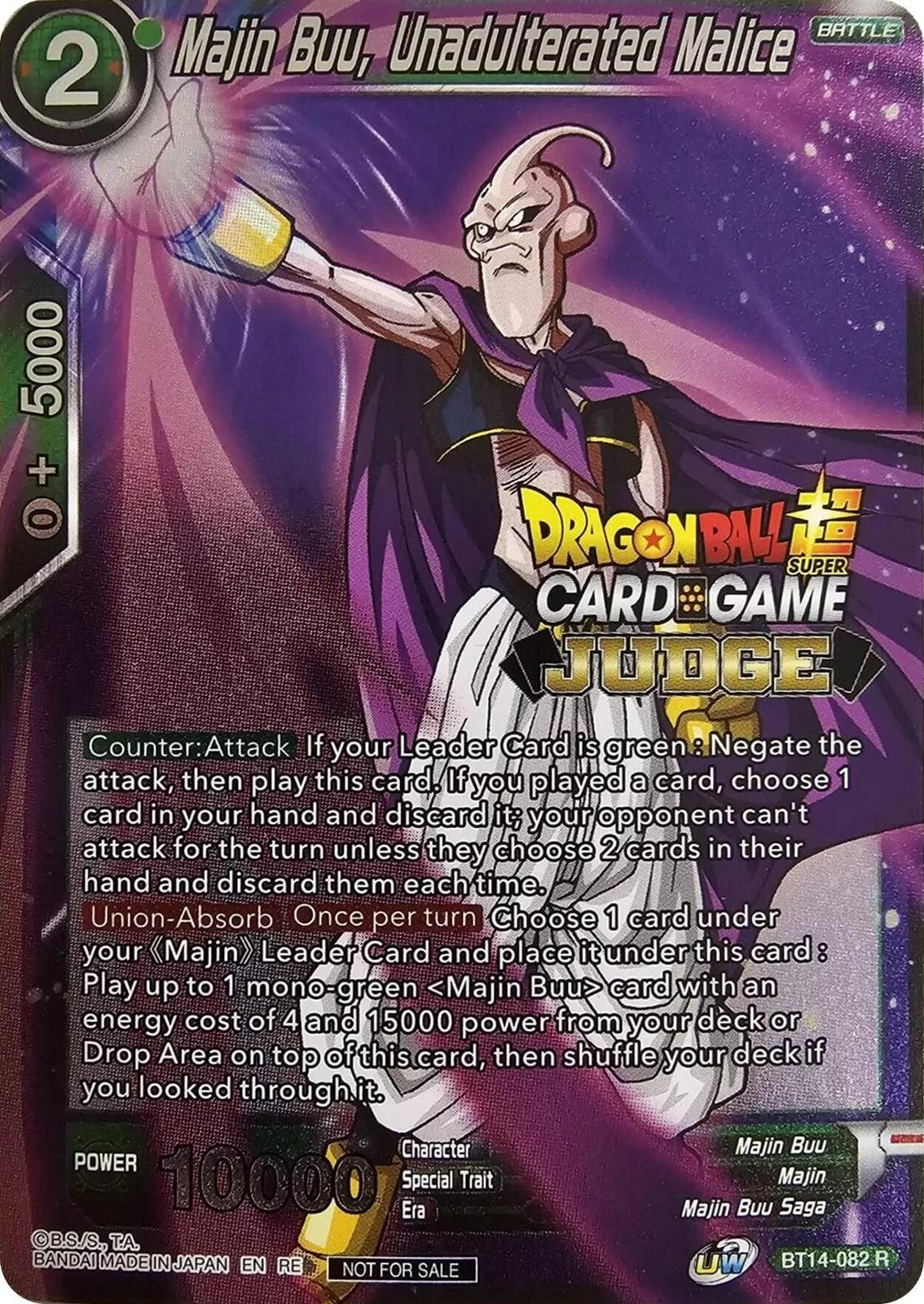 Majin Buu, Unadulterated Malice BT14-082 Prices | Dragon Ball Super ...