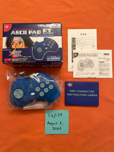 Ascii Pad FT [Blue Edition] | New Item, Box, and Manual | JP Sega Dreamcast