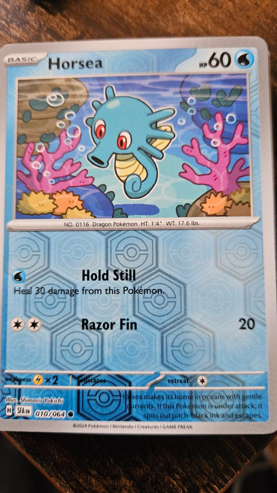 Horsea [Reverse Holo] #10 Precios | Pokemon Shrouded Fable | Tarjetas de Pokemon