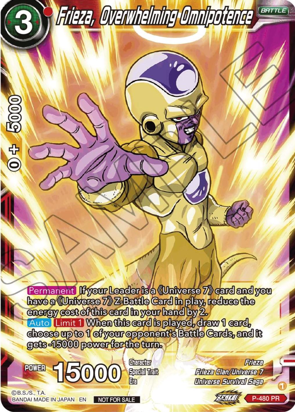 Frieza, Overwhelming Omnipotence P-480 Prices | Dragon Ball Super ...