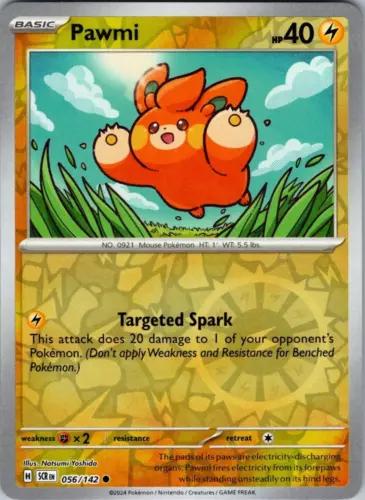 Pawmi [Reverse Holo] #56 Prices | Pokemon Stellar Crown | Pokemon Cards