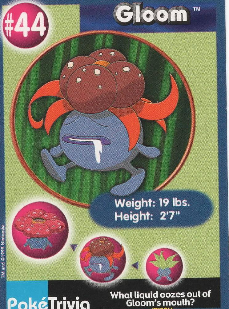 Gloom #44 Precios | Pokemon Burger King | Tarjetas de Pokemon