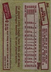 Cal Ripken Jr. #30 Prices | 1985 Topps | Baseball Cards