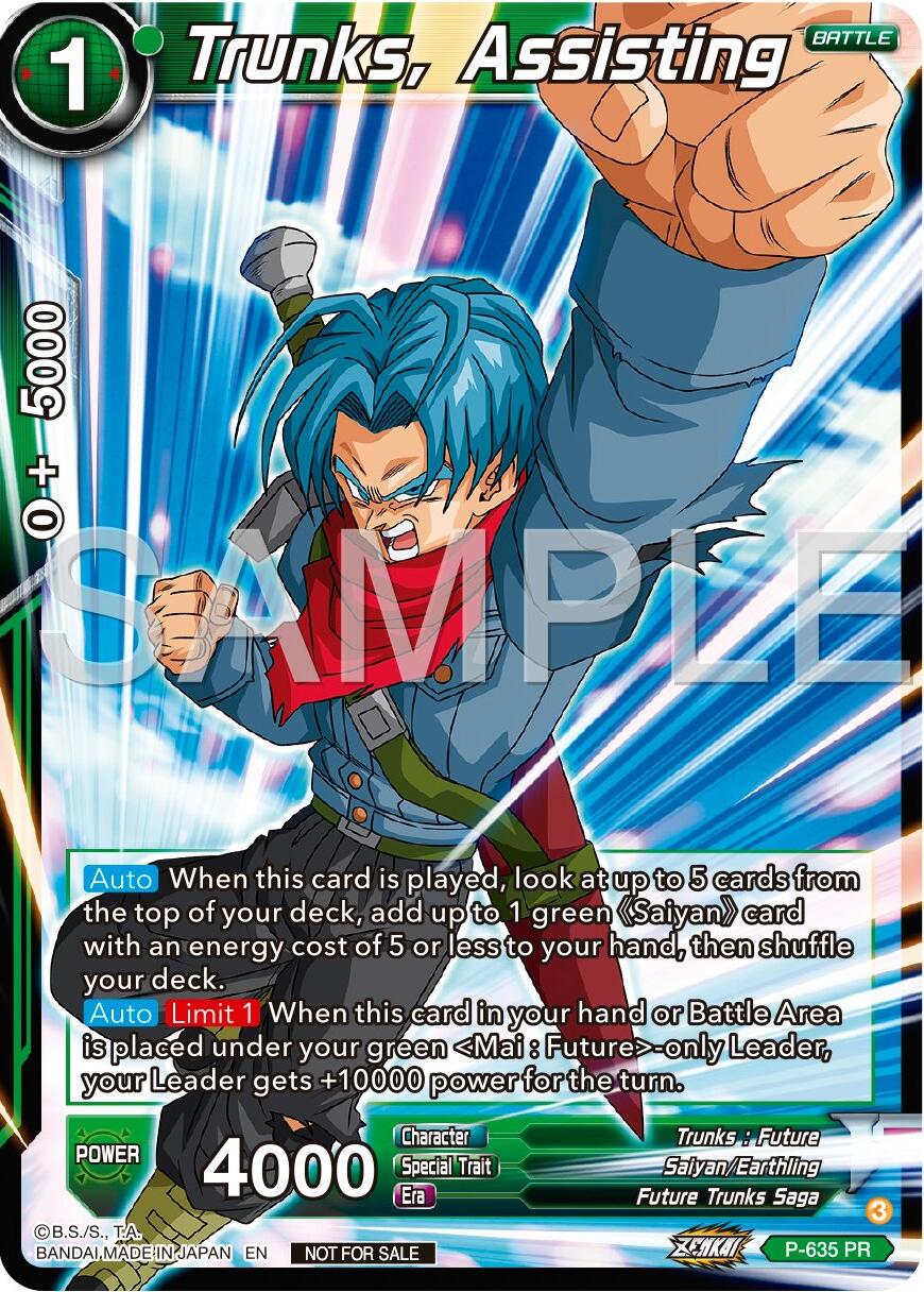 Trunks, Assisting [Foil] P-635 Prices | Dragon Ball Fusion World Promos ...