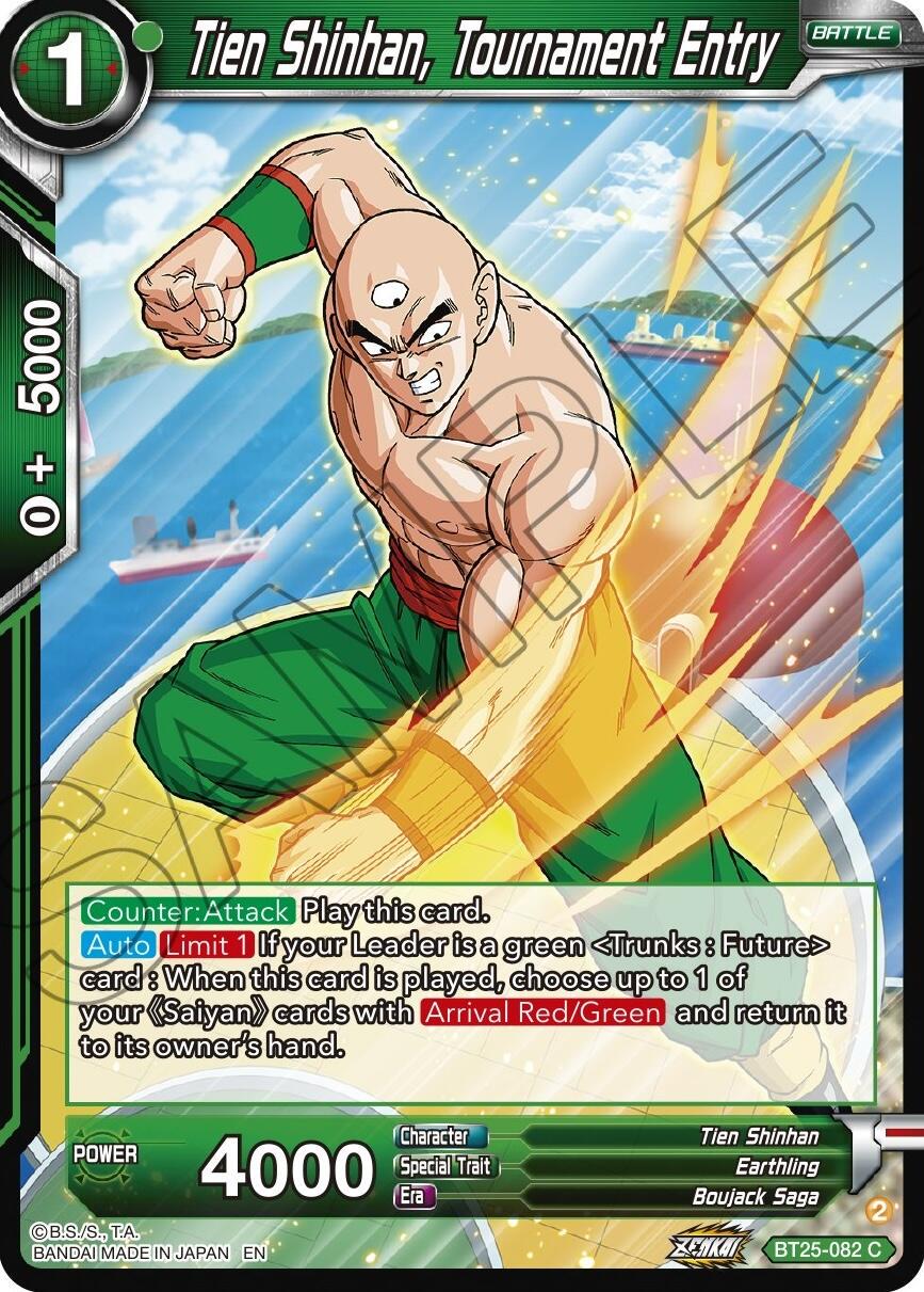 Tien Shinhan, Tournament Entry BT25-082 Prices | Dragon Ball Super ...