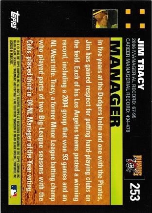 Jim Tracy #253 Prices | 2007 Topps | Baseball Cards