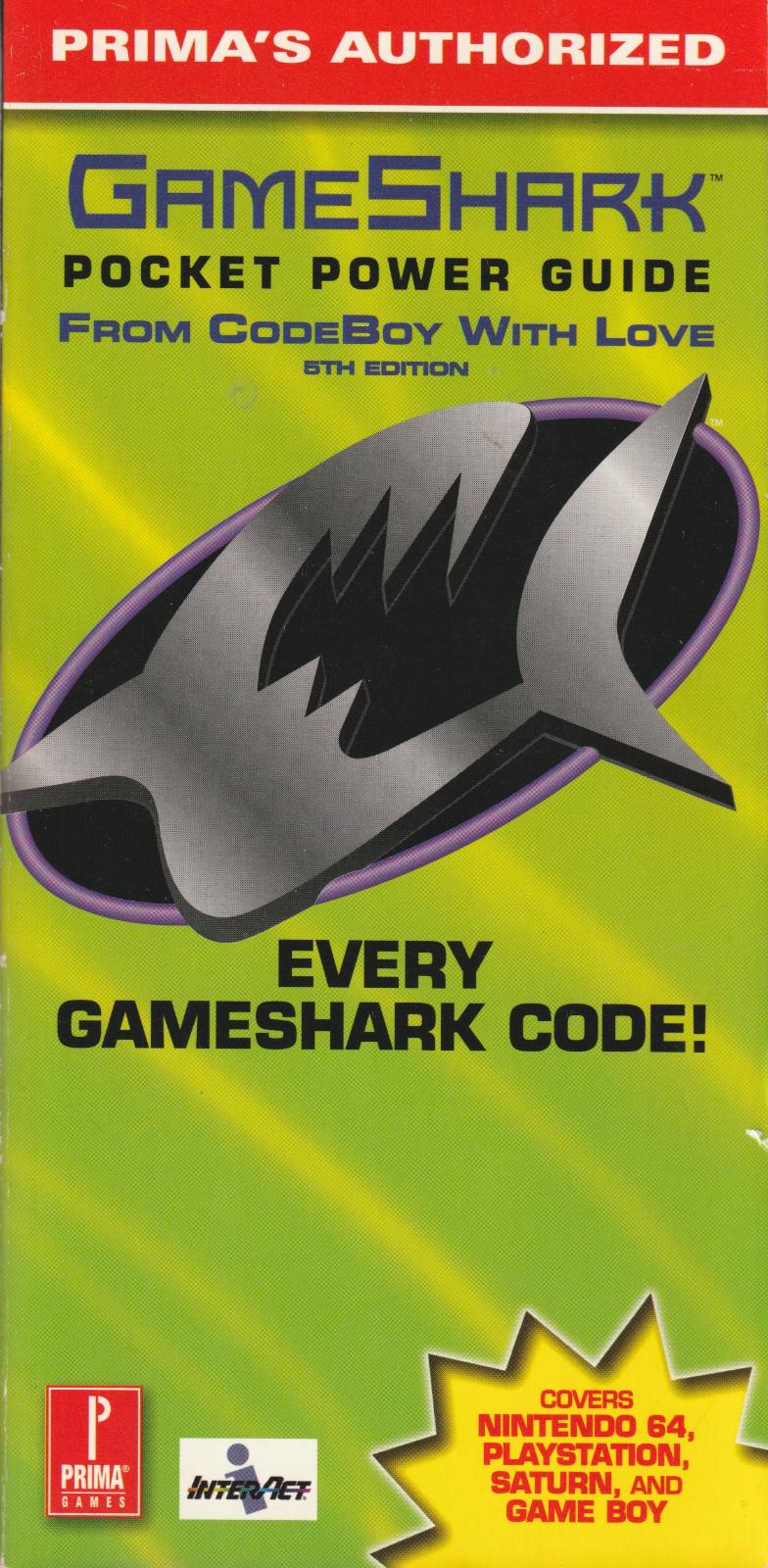 GameShark Pocket Power Guide From CodeBoy With Love 5th Edition Prijzen Strategy Guide ...