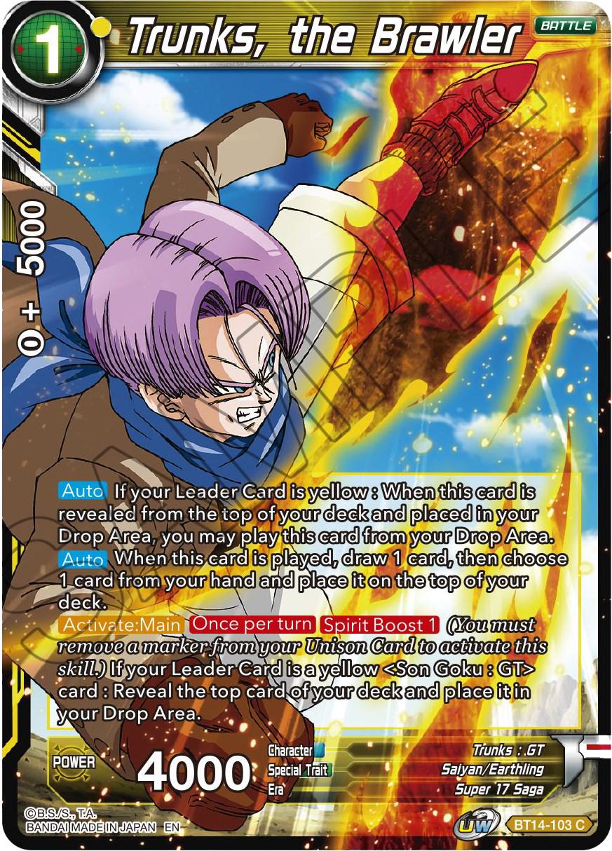 Trunks, the Brawler [Foil] BT14-103 Prices | Dragon Ball Super Cross ...
