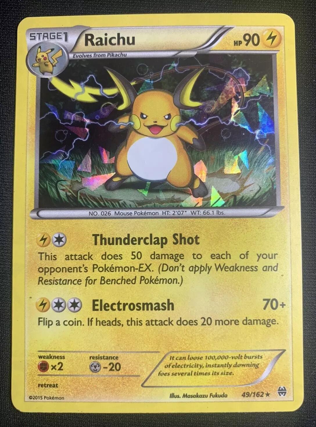 Raichu [Cracked Ice] #49 Precios | Pokemon BREAKthrough | Tarjetas de ...