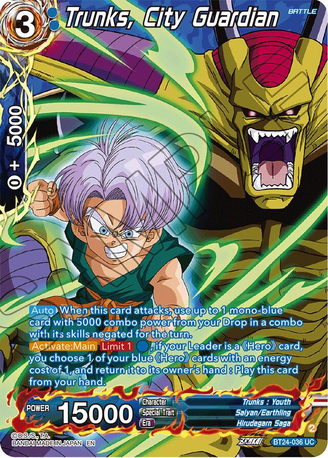Trunks, City Guardian [Collector Booster Silver Foil] BT24-036 Prices ...