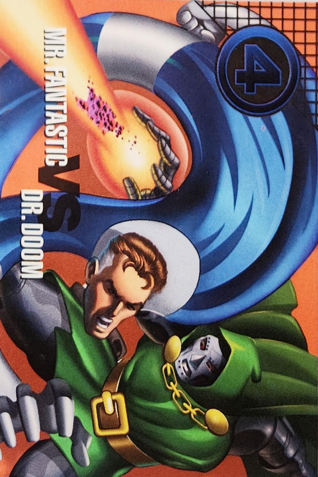Mr. Fantastic Vs. Dr. Doom #76 Prices | Marvel 1996 Fleer Vision ...