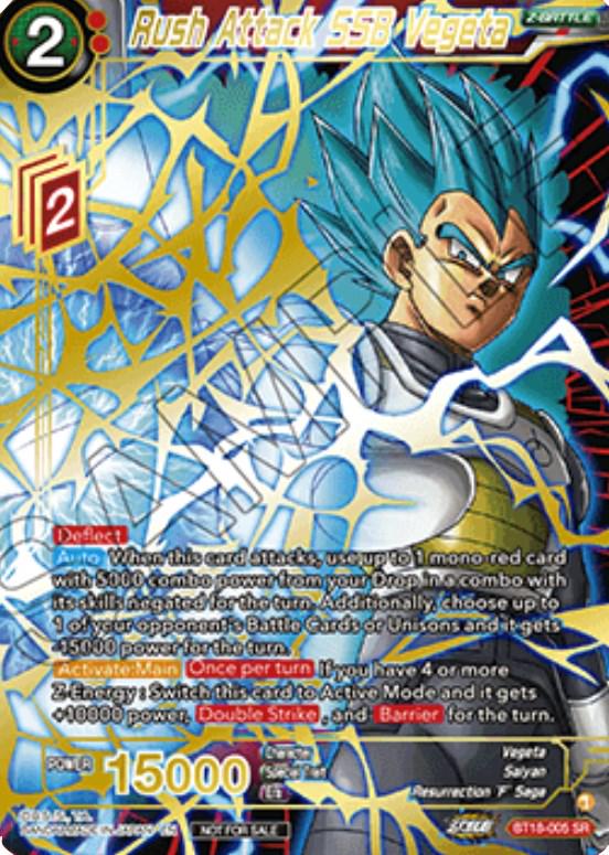 Rush Attack SSB Vegeta [Zenkai Cup 2022 Top 8 Foil] BT18-005 Prices ...