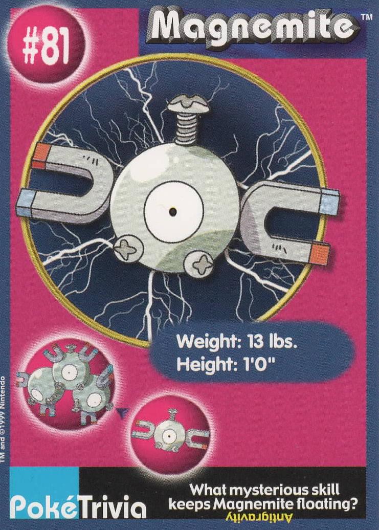 Цены на Magnemite #81 | Pokemon Burger King | Pokemon карточки