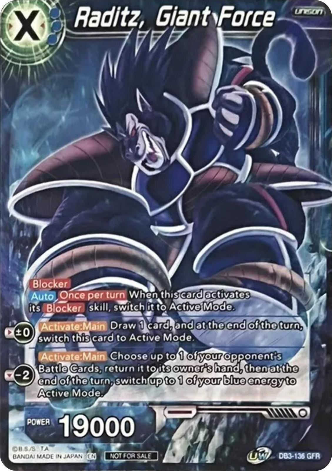 Raditz, Giant Force DB3-136 Precios | Dragon Ball Super Divine ...