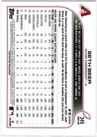 Seth Beer #345 Prices [Rookie] | 2022 Topps | Baseball Cards