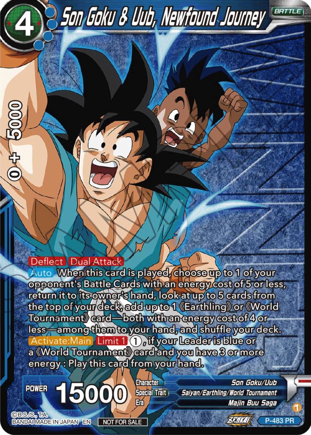Son Goku & Uub, Newfound Journey [Zenkai Series Tournament Pack Vol.3 ...