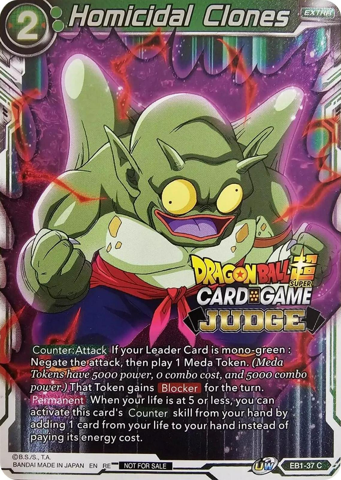 Homicidal Clones [Judge Pack Vol.11 Foil] EB1-37 Precios | Dragon Ball ...