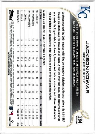 Jackson Kowar #264 Prices [Rookie] | 2022 Topps | Baseball Cards