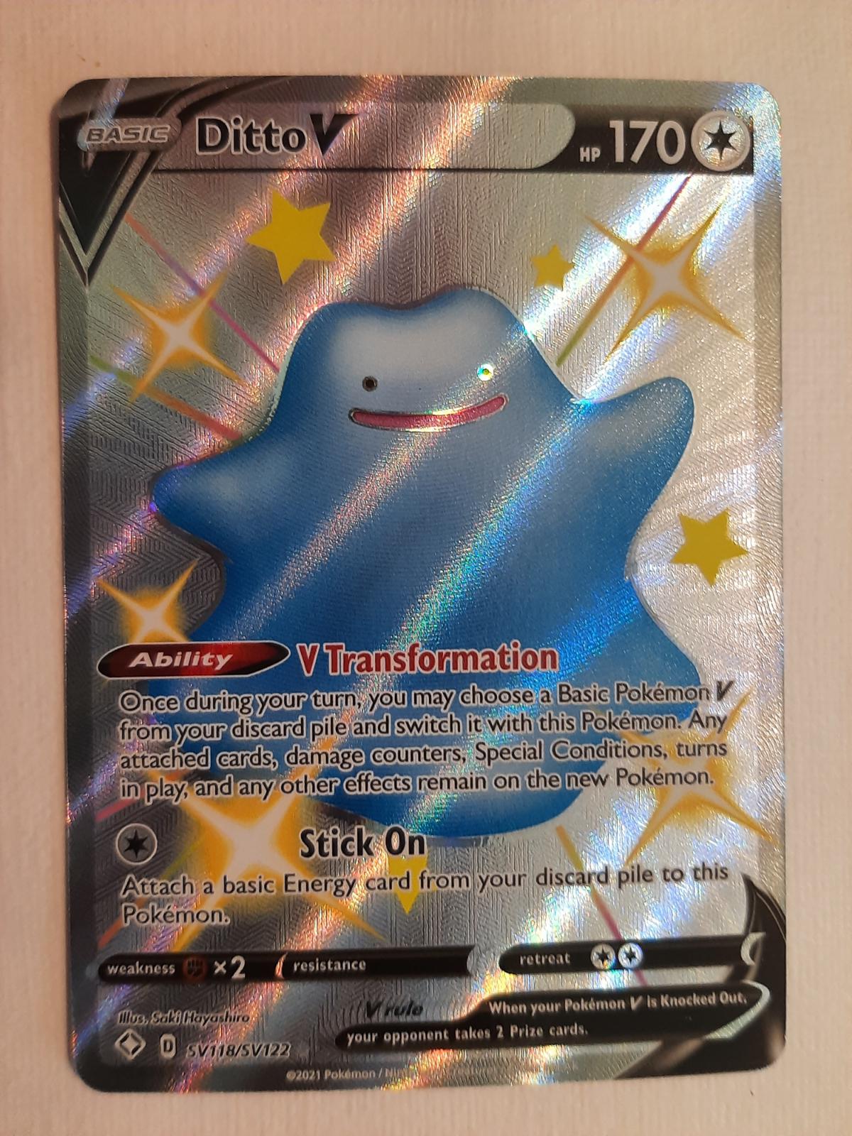 Ditto V | Ungraded | Pokemon Shining Fates