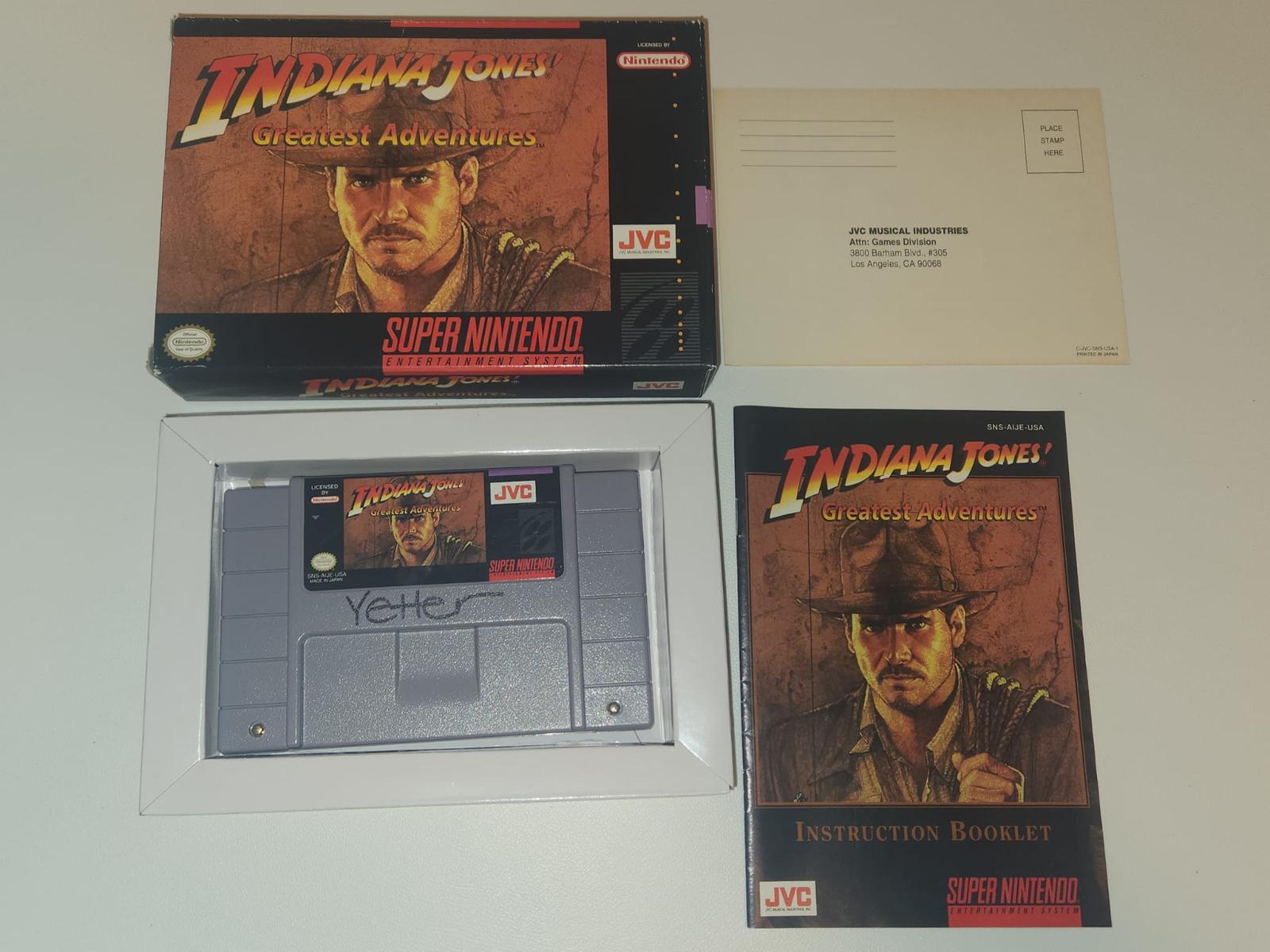 Indiana Jones' Greatest Adventures | Item, Box, and Manual | Super Nintendo