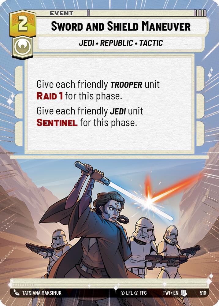 Sword And Shield Maneuver [hyperspace Foil] 510 Prices Star Wars