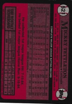 Mickey Tettleton #521 Prices | 1989 Topps | Baseball Cards