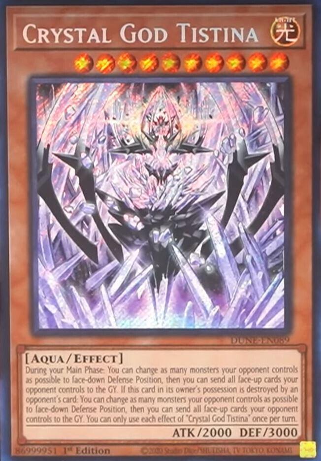 Crystal God Tistina DUNE-EN089 Prices | YuGiOh Duelist Nexus | Yugioh Cards