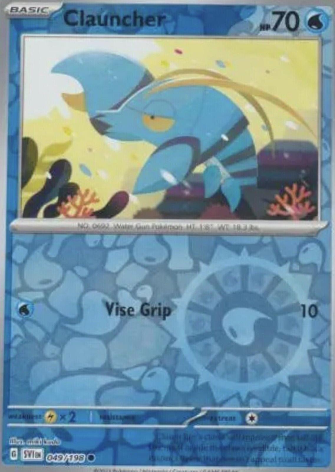 Clauncher [Reverse Holo] #49 Prices | Pokemon Scarlet & Violet ...