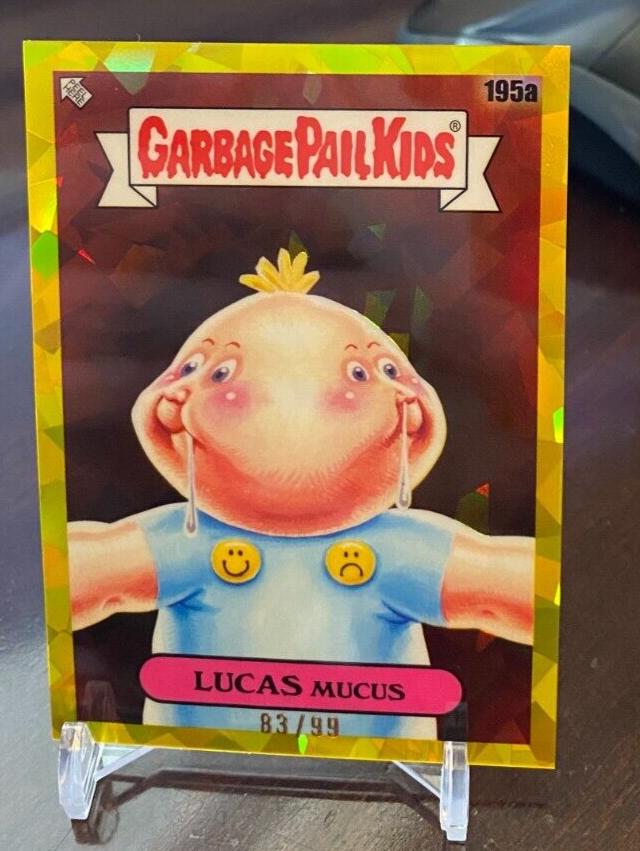 LUCAS Mucus [Yellow] #195a Prices | Garbage Pail Kids 2022 Sapphire ...