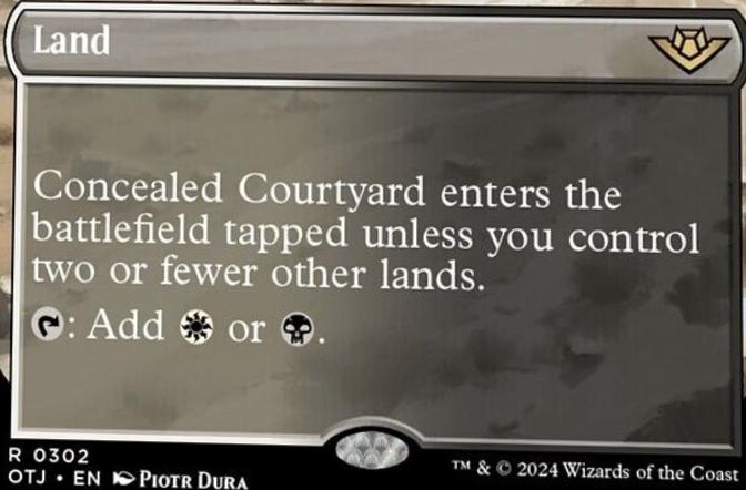 Concealed Courtyard #302 Prices | Magic Outlaws of Thunder Junction ...