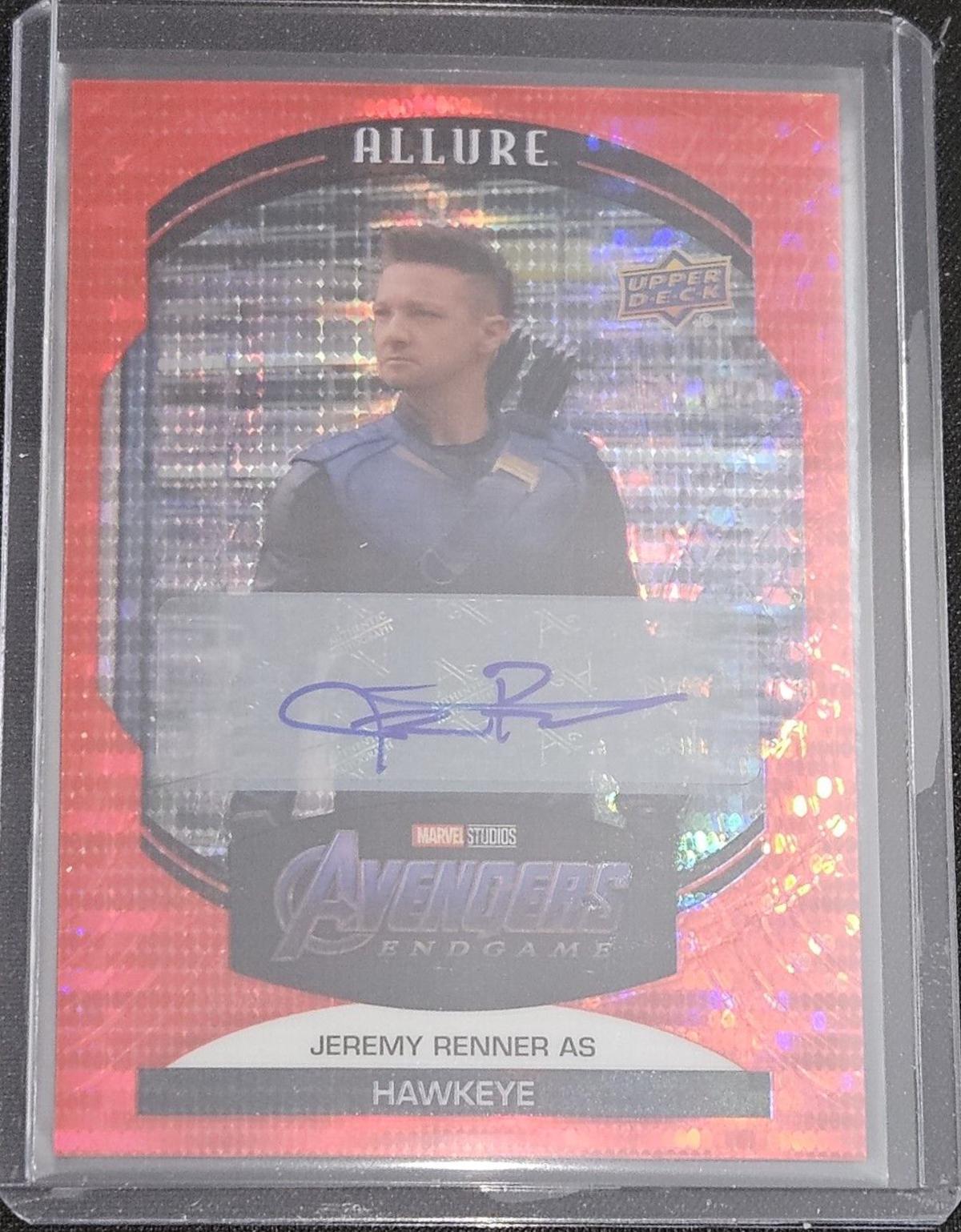 Jeremy Renner as Hawkeye [Red Auto] #97 Prices | Marvel 2022 Allure ...