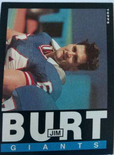 Jim Burt #112 Prices [Rookie] | 1985 Topps | Football Cards