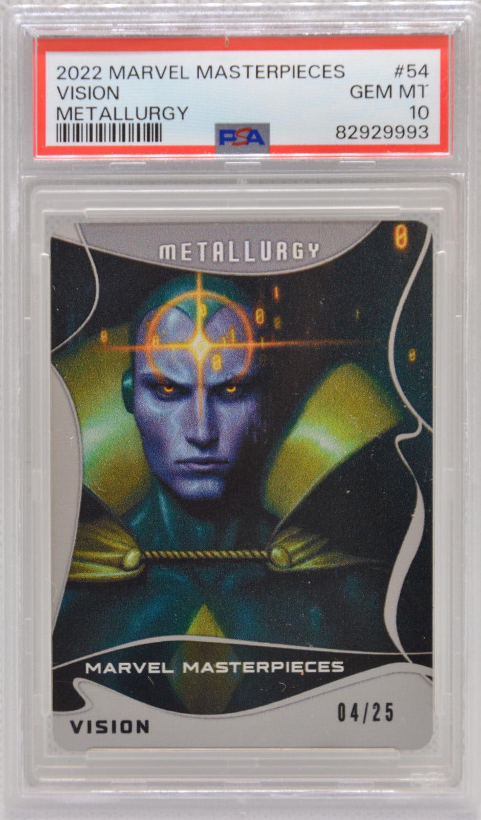 Vision #54 Prices | Marvel 2022 Masterpieces | Marvel Cards