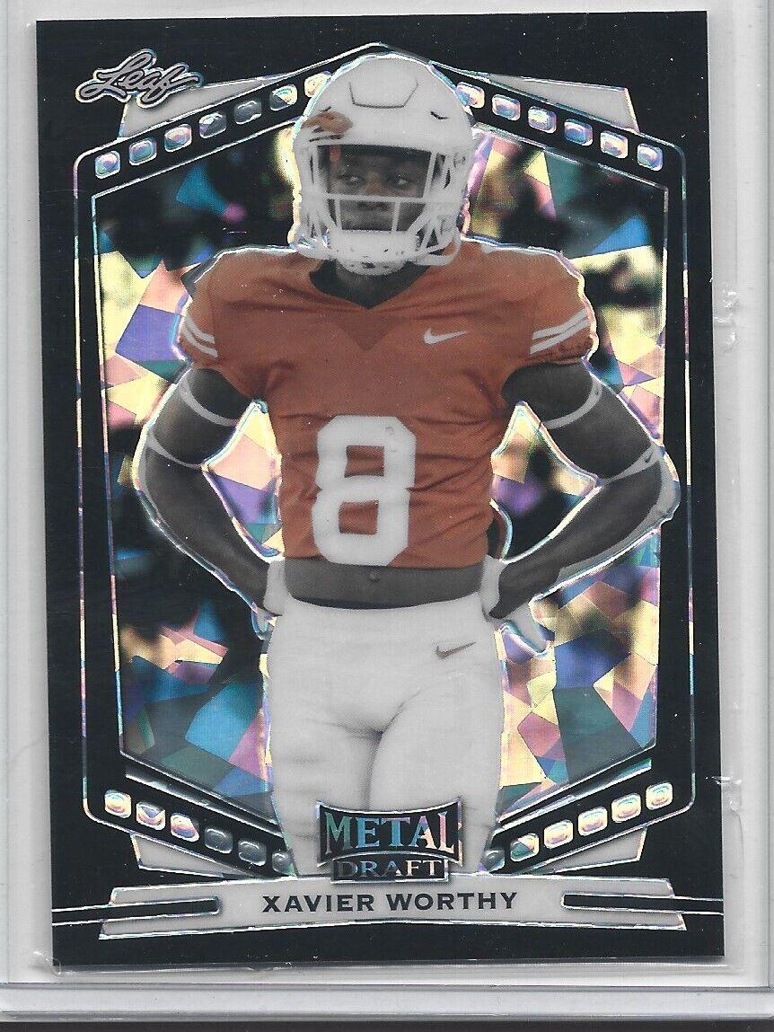 Xavier Worthy [Prismatic Black] #B-XW1 Prices | 2022 Leaf Metal Draft ...