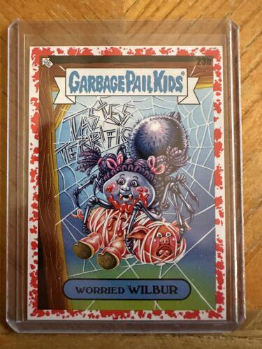 Worried Wilbur [Red] #23b Prices | Garbage Pail Kids Book Worms | GPK Cards