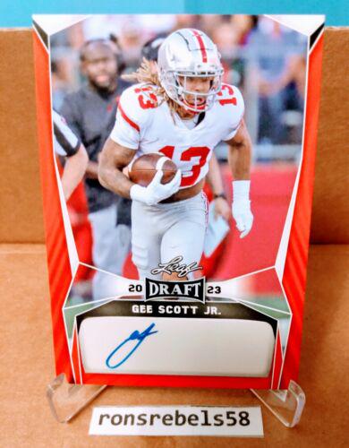 Gee Scott Jr. [Red] #BA-GSJ Prices | 2023 Leaf Draft Autographs ...