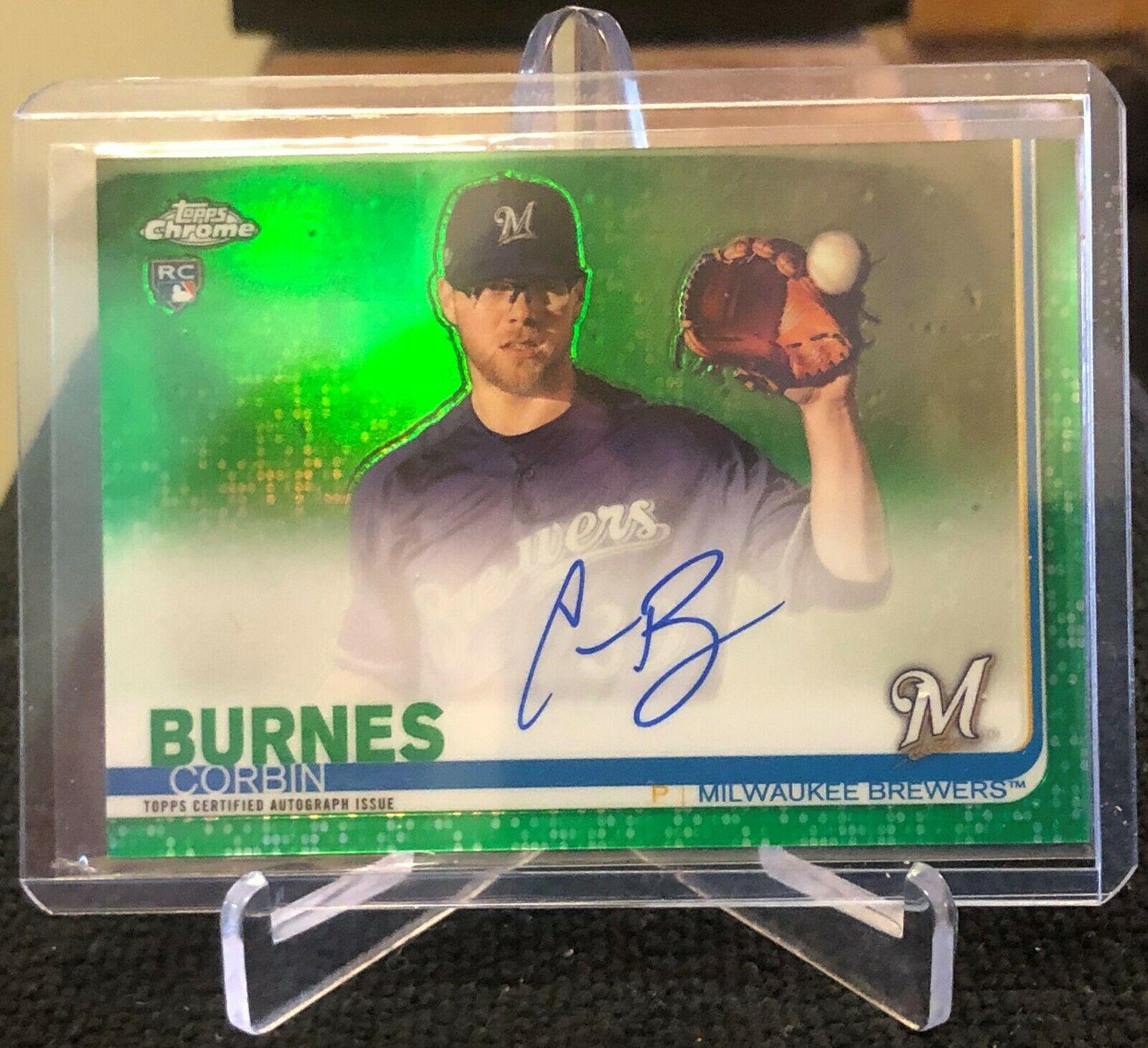 Corbin Burnes [Green Refractor] #RA-CB Prices | 2019 Topps Chrome ...